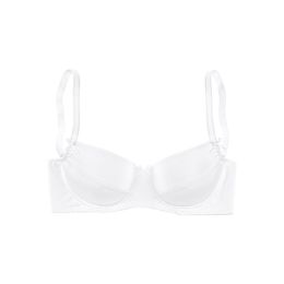 Nuance Damen Push-up-BH, Gr. 115, weiß, Microtouch, Obermaterial: 90% Polyamid, 10% Elasthan, BHs, mit Bügel und herausnehmbaren Push-up-Kissen - bis