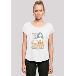 F4NT4STIC Damen T-Shirt "DC Comics Superhelden Wonder Woman Posing", wei&szlig;, Gr. S, Obermaterial: 100% Baumwolle, Shirts, Print