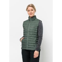 Jack Wolfskin Damen Daunenweste "PILVI DOWN VEST W RDS", gr&uuml;n, Gr. S, OBERSTOFF: 100% POLYESTER; Futter: 100% POLYESTER; F&Uuml;LLUNG: 90% ENTENDAUNEN,