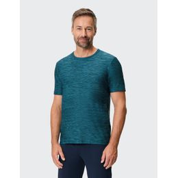 Funktionsshirt Joy Sportswear "T-SHIRT VITUS", Herren, Gr. 50, blau (dragonfly blau meliert), Stoff, Obermaterial: 90% Polyester, 10% Elasthan, Rundhals, Shirts