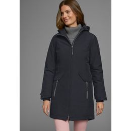 Polarino Damen Funktionsparka, schwarz, Gr. 50, Web, Obermaterial: 100% Polyester. Futter: 100% Polyester. Wattierung: 100% Polyester, Jacken,