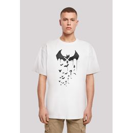 F4NT4STIC Herren T-Shirt "DC Comics Batman Arkham Bats X Drip", wei&szlig;, Gr. S, Obermaterial: 100% Baumwolle, Shirts, Print