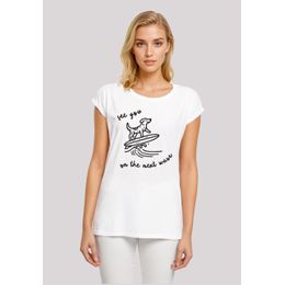 F4NT4STIC Damen T-Shirt "See You On The Next Wave", wei&szlig;, Gr. S, Obermaterial: 100% Baumwolle, Shirts, Premium Qualit&auml;t
