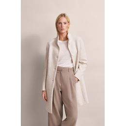 Bugatti Damen Kurzmantel, beige, Gr. 46, unifarben, 53% Wolle, 17% Polyester, 17% Polyacryl, 13% Polyamid, Mäntel, mit schöner Struktur