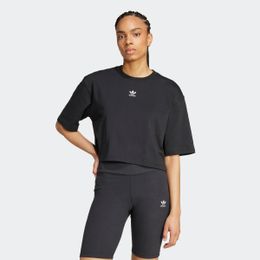 Damen T-Shirt "ESS CROP TEE", schwarz, Gr. XL, adidas originals, Obermaterial: 100% Baumwolle, Shirts