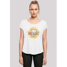 F4NT4STIC Damen T-Shirt "Guns 'n' Roses Vintage Logo Rock Music Band", wei&szlig;, Gr. S, Obermaterial: 100% Baumwolle, Shirts, Premium Qualit&auml;t
