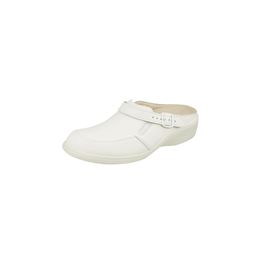 Natural Feet Damen Pantolette "F&uuml;ssing", Gr. 36, wei&szlig;, Leder, Schuhe, mit orthop&auml;dischem Fu&szlig;bett