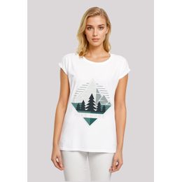 F4NT4STIC Damen T-Shirt "Hike More Mountains", wei&szlig;, Gr. S, Obermaterial: 100% Baumwolle, Shirts, Premium Qualit&auml;t
