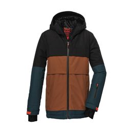 Killtec Jungen Skijacke "KSW 126 BYS SKI JCKT", schwarz, Gr. 128, Oberstoff: 100% Polyester (recycelt), Futter: 100% Polyester, Wattierung: 100%