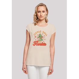 F4NT4STIC Damen T-Shirt "Jingle Bell Rockin Weihnachten", wei&szlig;, Gr. XS, Obermaterial: 100% Baumwolle, Shirts, Premium Qualit&auml;t, Weihnachts-Kollection