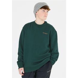 LES'ARCS Jungen Sweatshirt "Deasach", gr&uuml;n, Gr. 140, unifarben, 45% Polyester, 35% Baumwolle, 20% Polyester, Sweatshirts, mit stylischem Print und
