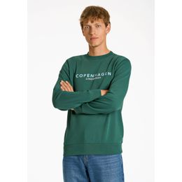 LINDBERGH Herren Sweatshirt "LINDBERGH Sweatshirt", gr&uuml;n, Gr. M, Obermaterial: 85% Baumwolle, 15% Polyester, Sweatshirts