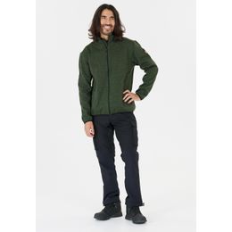 WHISTLER Herren Fleecejacke "Sampton", grün, Gr. XL, meliert, 100% Polyester, Jacken, aus schnell trocknenden Materialien