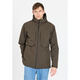 WEATHER REPORT Herren Softshelljacke "Tulson", gr&uuml;n, Gr. M, unifarben, 96% Polyester, 4% Elasthan, Jacken, in wasser- und winddichter Anfertigung