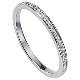 Jobo Damen Diamantring "Ring mit 29 Diamanten", 50, SI = kleine Einschlüsse, Diamanten Weißgold 585, weiß, Diamanten, Weißgold 585, Fingerringe, 585