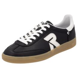 RIEKER SPORT Herren Sneaker "San Diego Swing2GO", Gr. 45, schwarz-weiß, Leder, kontrastfarbene Details, Schuhe, Retro-Sneaker aus der neuen Christoph