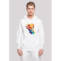 F4NT4STIC Herren Kapuzenpullover "Basketball Sport Player HOODIE", weiß, Gr. XL, Obermaterial: 50% Baumwolle, 50% Polyester, Pullover, Print