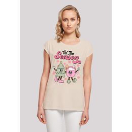 F4NT4STIC Damen T-Shirt "Tis The Season Tree Cocoa", wei&szlig;, Gr. L, Obermaterial: 100% Baumwolle, Shirts, Premium Qualit&auml;t, Weihnachts-Kollection