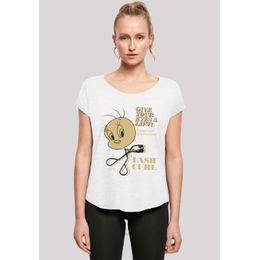 F4NT4STIC Damen T-Shirt "Tweety Lash Curls", wei&szlig;, Gr. XXL, Obermaterial: 100% Baumwolle, Shirts, Print