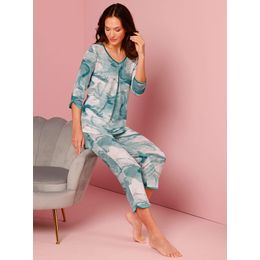 Damen Schlafanzug, CREATION L PREMIUM, Gr. 36, gr&uuml;n, 95% Modal, 5% Elasthan, Homewear-Sets