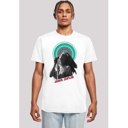 F4NT4STIC Herren T-Shirt "Janis Joplin Halo Photo", weiß, Gr. XXL, Obermaterial: 100% Baumwolle, Shirts, Herren,Premium