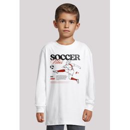 F4NT4STIC Jungen T-Shirt "Soccer Vibes Sport Fan", wei&szlig;, Gr. 134, Obermaterial: 100% Baumwolle, Shirts, Premium Qualit&auml;t