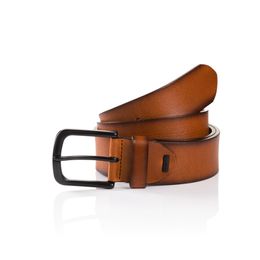 Lederg&uuml;rtel MONTI "DALLAS", Herren, Gr. 11,5, braun (cognac), Rindsleder, unifarben, G&uuml;rtel Lederg&uuml;rtel, mit starkem Kontrast