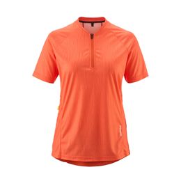 Gonso Damen Radtrikot "Adventure Jersey Soft Touch W", rot, Gr. 40, 100% Polyester (recycelt), Trikots, Angenehmes, weiches Tragegefühl