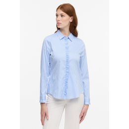 Eterna Damen Hemdbluse "FITTED", blau, Gr. 44, 69% Baumwolle, 4% Elasthan, 27% Polyamid, Blusen
