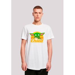 F4NT4STIC Herren T-Shirt "Star Wars The Mandalorian Baby Yoda", wei&szlig;, Gr. XS, Obermaterial: 100% Baumwolle, Shirts, Print