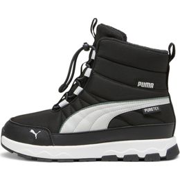 Puma Kinder Winterboots "EVOLVE BOOT PURETEX JR", Gr. 38,5, schwarz-weiß, Textil, Schuhe, Snowboots, Winterstiefel, Winterschuhe, wasserdicht