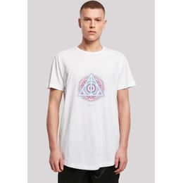 F4NT4STIC Damen T-Shirt "Harry Potter Neon Deathly hollows", wei&szlig;, Gr. M, Obermaterial: 100% Baumwolle, Shirts, Print
