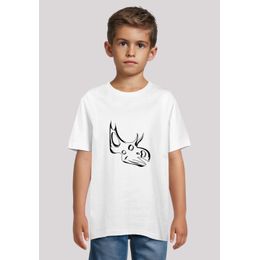 F4NT4STIC M&auml;dchen T-Shirt "Dinosaurier Sch&auml;del", wei&szlig;, Gr. 146, Obermaterial: 100% Baumwolle, Shirts, Premium Qualit&auml;t
