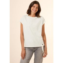 Cecil Damen T-Shirt, wei&szlig;, Gr. XL, unifarben, Web, 47% Baumwolle, 47% Modal, 6% Elasthan, Shirts, aus softem Materialmix