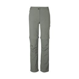 Killtec Damen Zip-off-Hose "KOS 187 KG WMN PNTS", gr&uuml;n, Gr. 22, Obermaterial: 92% Polyester, 8% Elasthan, Hosen, Abzippbare Funktionshose mit