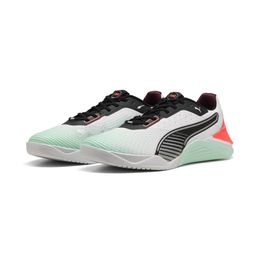 Trainingsschuh Puma "Fuse 4.0 Sneakers Erwachsene", Damen, Gr. 41, wei&szlig; (wei&szlig; mint melt glowing rot schwarz ruby shimmer gr&uuml;n), Obermaterial: Textil, Synthetik; Futter: Textil; Innensohle: Textil; Laufsohle: Gummi, Schuhe