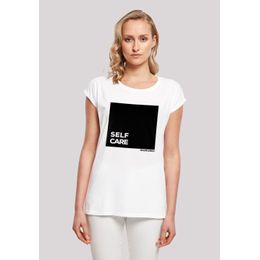 F4NT4STIC Damen T-Shirt "SELF CARE SHORT SLEEVE TEE", weiß, Gr. S, Obermaterial: 100% Baumwolle, Shirts, Print