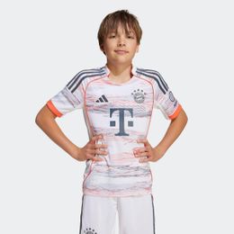Jungen Fußballtrikot "FCB A JSY Y", weiß, Gr. 140, adidas Performance, Obermaterial: 100% Polyester, Trikots