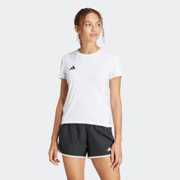 Damen Laufshirt "ADIZERO E TEE", weiß, Gr. L, adidas Performance, Obermaterial: 100% Polyester, Shirts