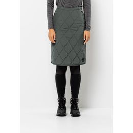 Jack Wolfskin Damen A-Linien-Rock "WANDERMOOD SKIRT W", grün, Gr. L, OBERSTOFF 100% POLYAMID FUTTER 100% POLYESTER FÜLLUNG 100% POLYESTER, Röcke