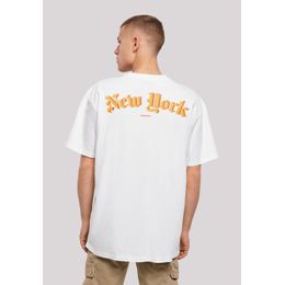 F4NT4STIC Herren T-Shirt "New York Orange OVERSIZE TEE", weiß, Gr. XL, Obermaterial: 100% Baumwolle, Shirts, Print