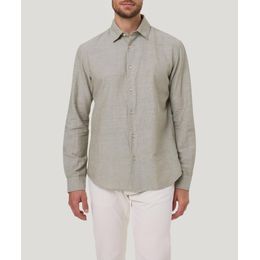 Pierre Cardin Herren Langarmhemd "TW 106", gr&uuml;n, Gr. XXL, Web, Obermaterial: 65% Baumwolle, 35% Leinen, Hemden, mit Leinenstruktur