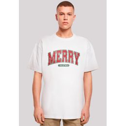 F4NT4STIC Damen T-Shirt "Weihnachten Varsity Retro", wei&szlig;, Gr. XXL, Obermaterial: 100% Baumwolle, Shirts, Premium Qualit&auml;t