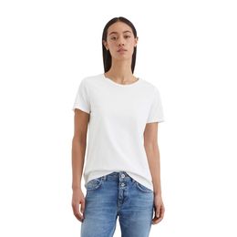 Marc O'Polo MARC O'POLO Damen T-Shirt "aus Organic Cotton SIngle Jersey", weiß, Basic, Gr. S, unifarben, Obermaterial: 100% Baumwolle, Shirts