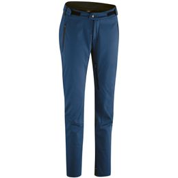 Gonso Damen Fahrradhose "SKARN LIGHT W", blau, Gr. 40, 100% Polyester, Hosen, lange Damen Radhose, Softshell-Hose mit Ventilation am Innenbein