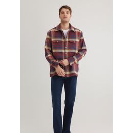 Karohemd Mavi "CHECK SHIRT", Herren, Gr. L, US-Gr&ouml;&szlig;en, paprika check, 100% Baumwolle, kariert, eng normaler Saum, Hemden Karohemd, Karo Overshirt