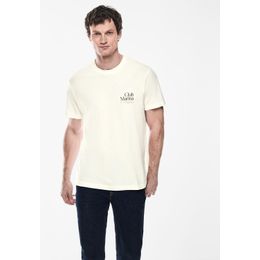 Street One MEN Herren T-Shirt, weiß, Gr. M, unifarben, Web, 100% Baumwolle, Shirts, aus reiner Baumwolle