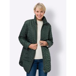 Classic Basics Damen Steppjacke, grün, Gr. 40, unifarben, 100% Polyester, Wattierung:100% Polyester, Jacken