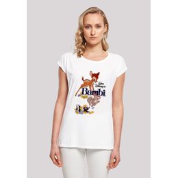 F4NT4STIC Damen T-Shirt "Bambi Poster", wei&szlig;, Gr. XXL, Obermaterial: 100% Baumwolle, Shirts, Print