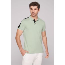CMPD Herren Poloshirt, grün, Gr. S, bedruckt, Material: 100% Baumwolle, Shirts, aus Baumwolle